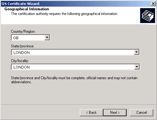 Create CSR Citrix Secure Gateway